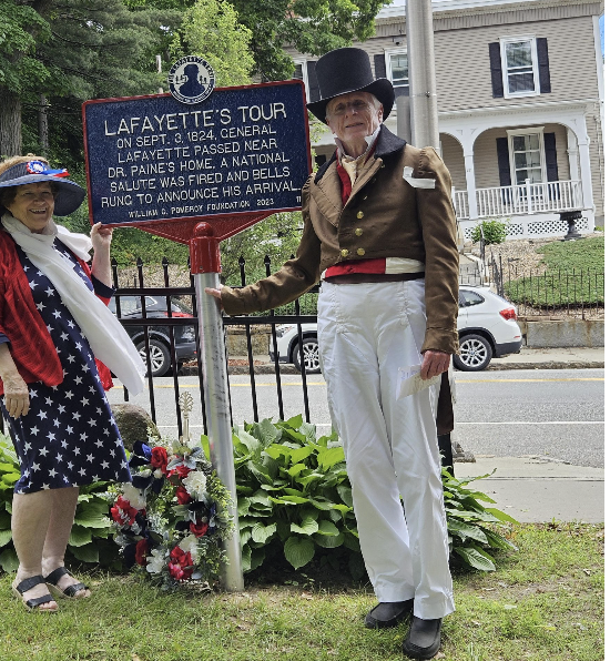 Col. Timothy Bigelow Chapter Unveils Lafayette Marker – AFL250